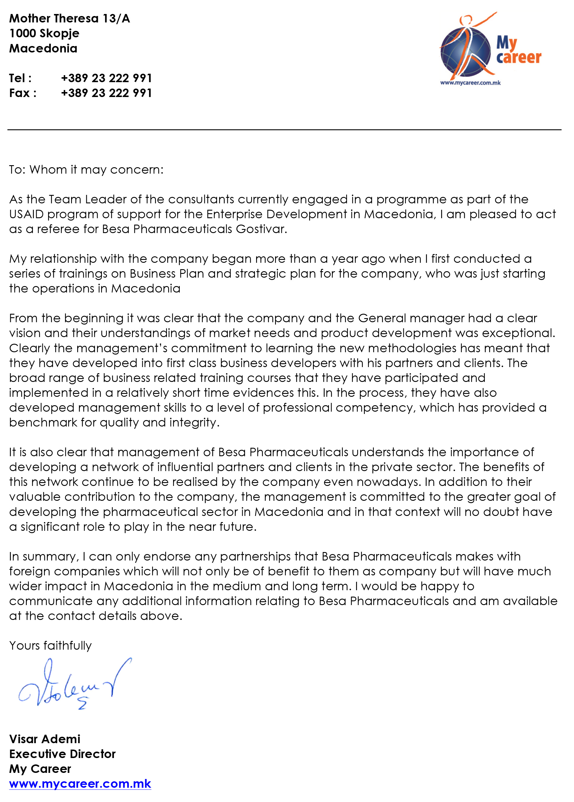 Our References | Besapharm.com